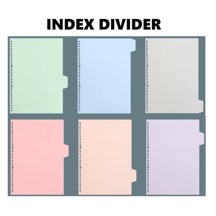 A5(20 holes)/B5(26 holes) Soft Pastel Color Binder Notebook Refillable ...