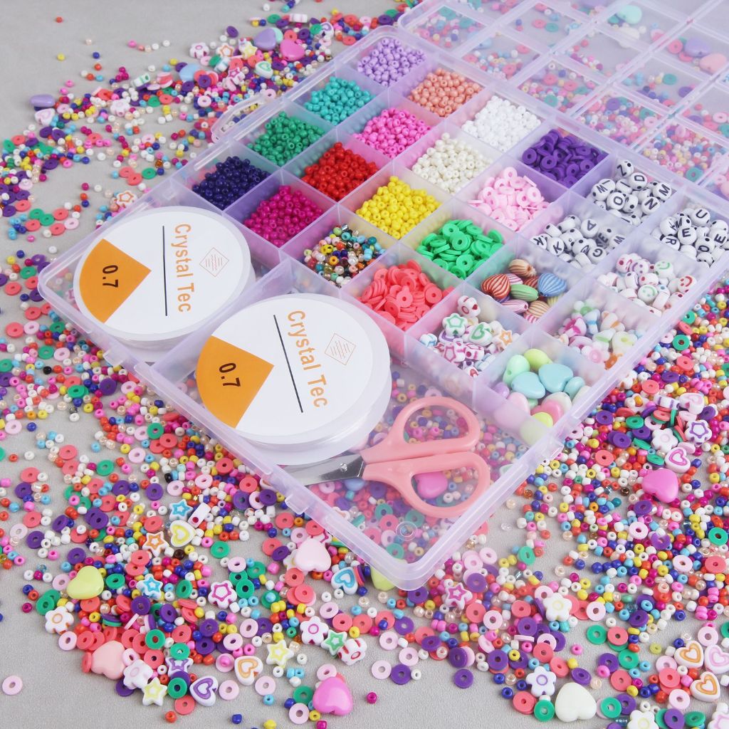 3mm New Beads Kit DIY Glass letter beads kit set for Name Bracelets ...