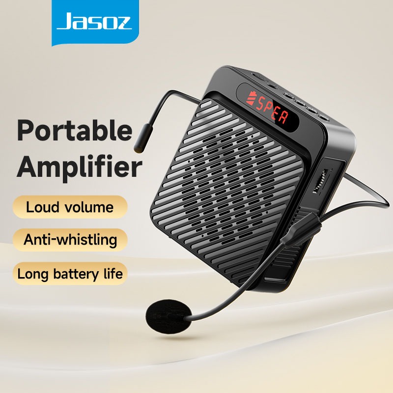 Jasoz Lapel Microphone Speaker Mini Portable Voice Amplifier With ...
