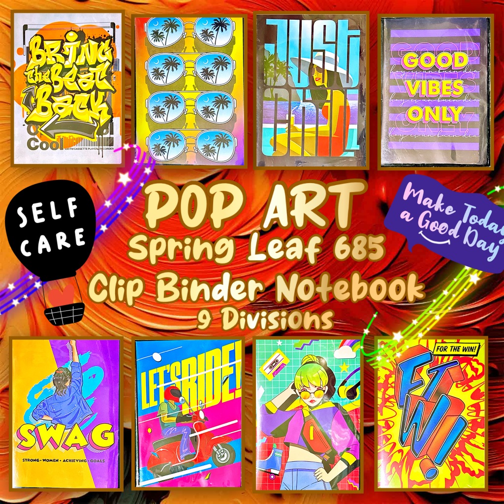 Springleaf - Pop Art Binder notebook 9 division | Shopee Philippines