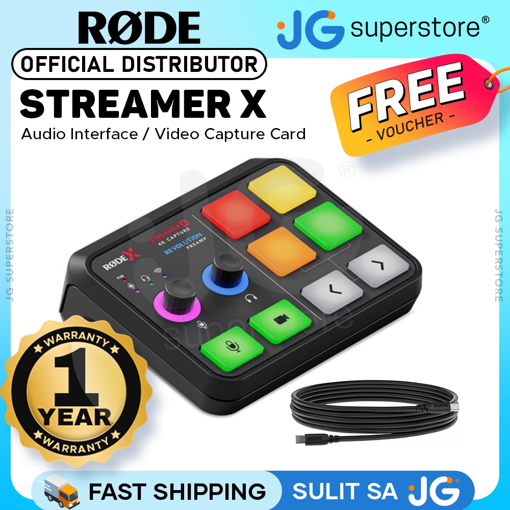 RODE Streamer X Audio Interface / Video Capture Card with HDMI 4K 60Hz ...