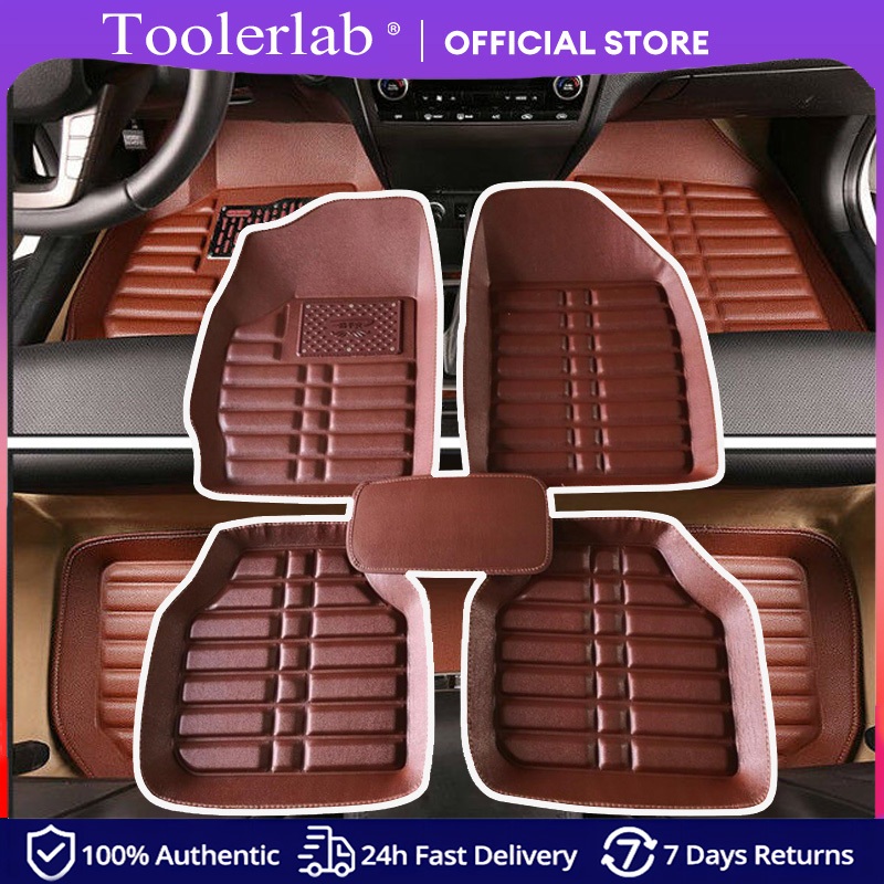【Toolerlab】5 pcs/ set universal car auto floor mats floor liner pu ...