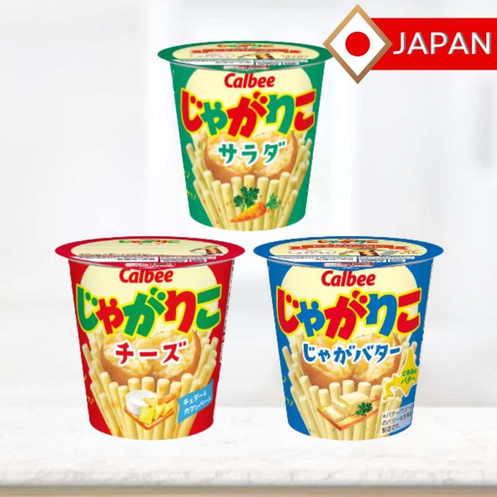 Calbee Jagariko Potato Sticks Salad 57g/Jaga Butter 55g/Cheese 55g ...