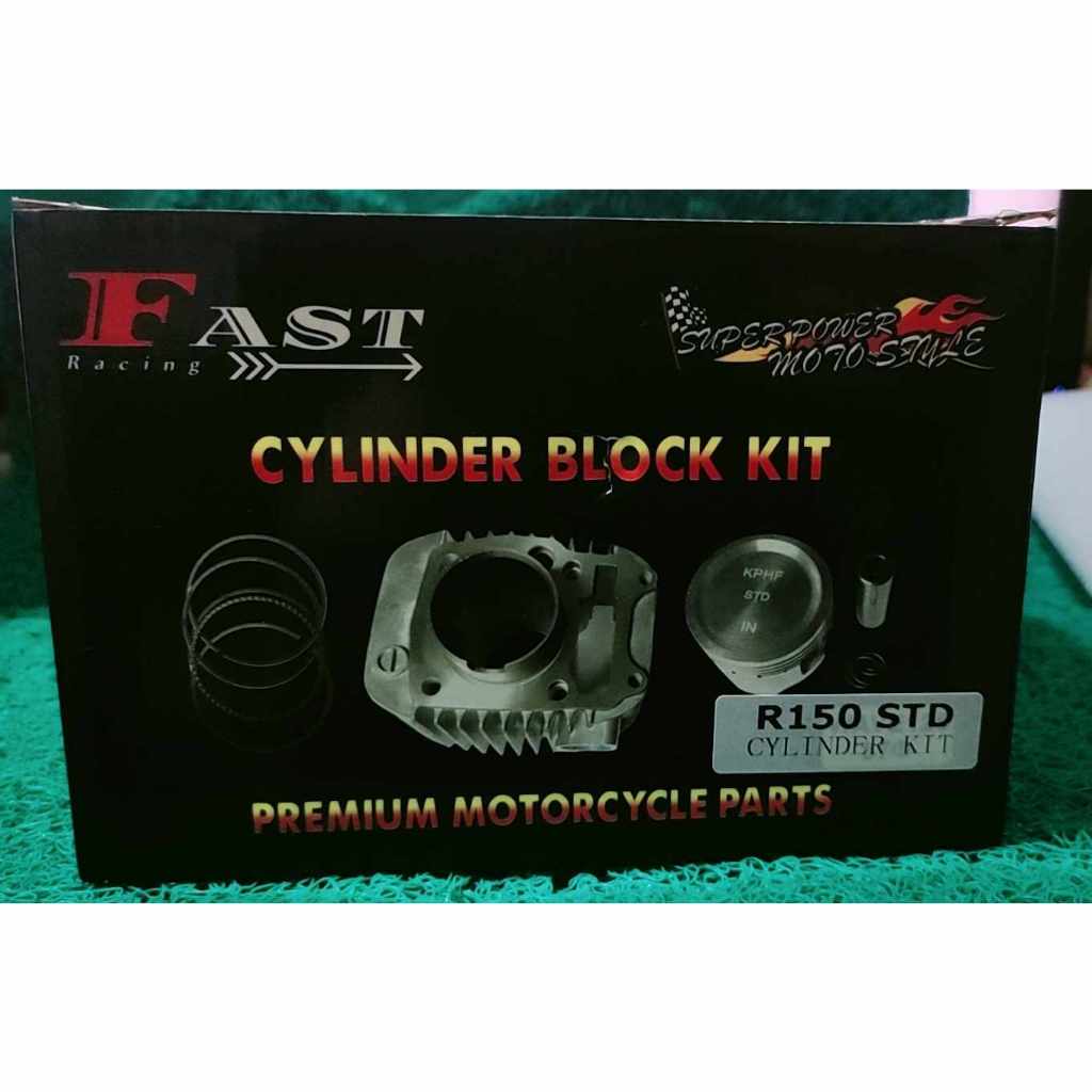 Motorcycle Cylinder Block set Bore w/piston kit RAIDER 150 STD | Shopee ...
