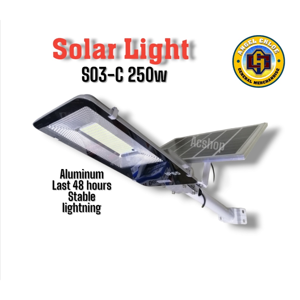 Solar street light SO3-C 250w 350w 500w IP65 Protection rating | Shopee ...