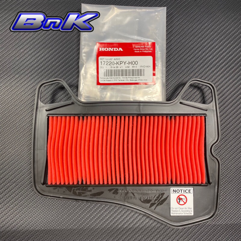 Honda air cleaner element XRM125 FI/ RS125 FI genuine | Shopee Philippines