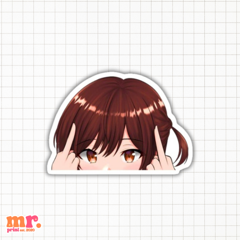 CHIZURU PEEKER STICKER | ANIME PEEKER | WATERPROOF STICKERS | Shopee ...