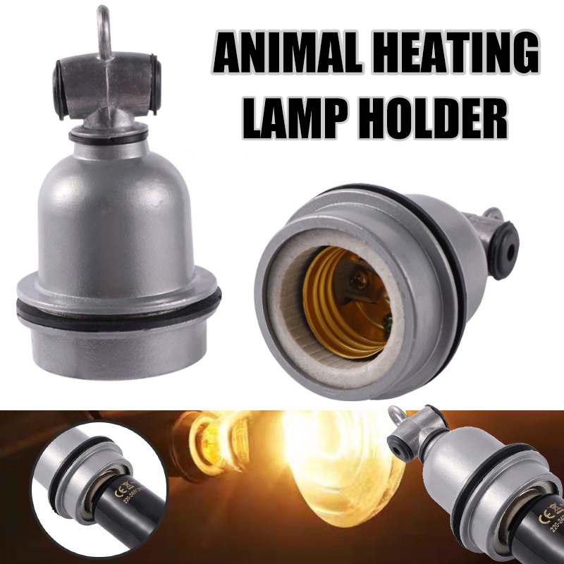 Animal Heating Lamp Ceramic Holder E27 Screw Ceramic Porcelain Socket ...