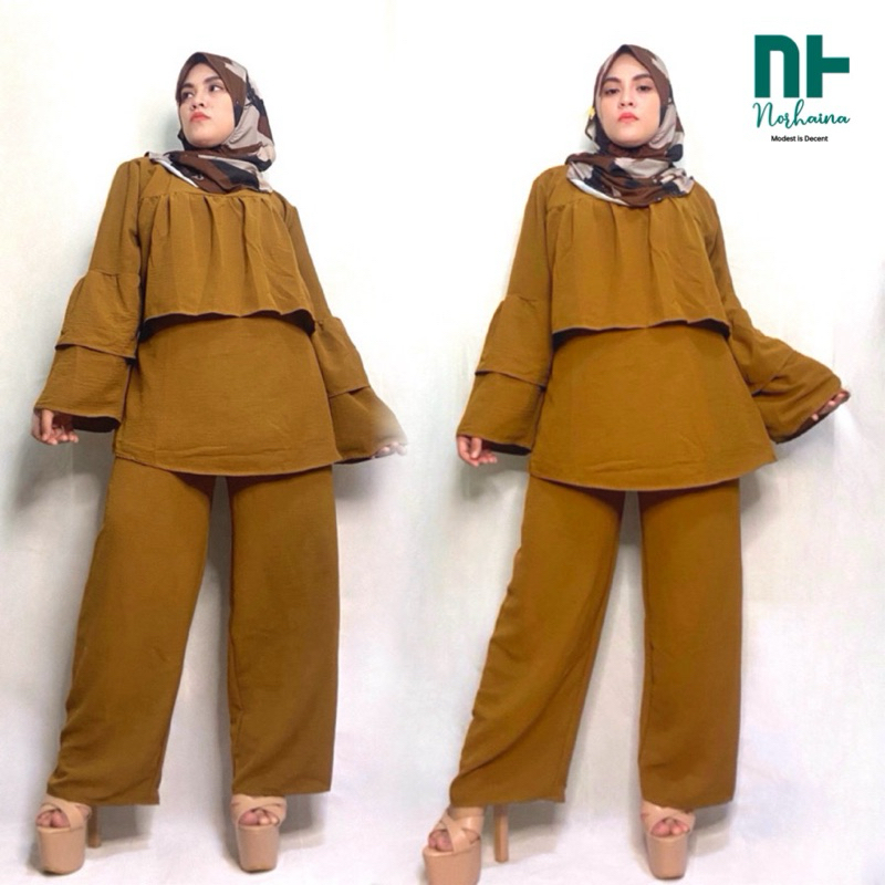 NH SARA Coord Terno Square Pants and long sleeve Formal Jakarta ...