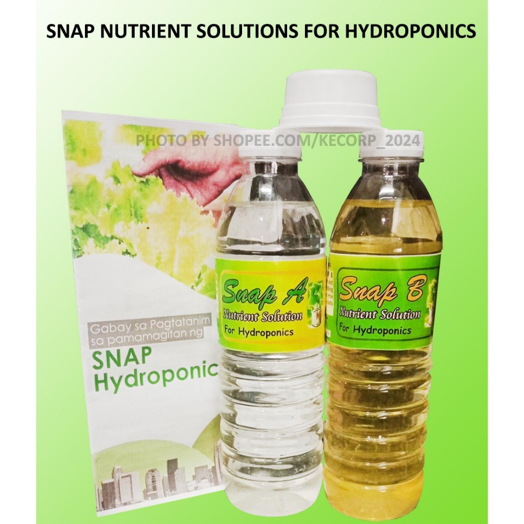 Snap Hydroponics Nutrient Solution 500ml 1 Set by UPLB_kc241207 | Shopee Philippines