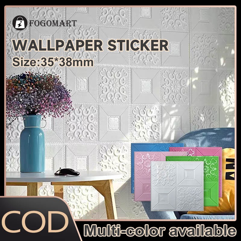 Wallpaper Wall Sticker 35*35cm PE Foam 3D Brick Type Waterproof Self ...