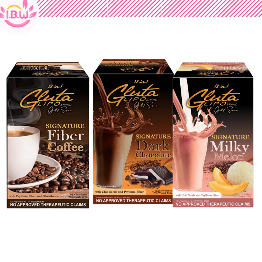 GLUTA LIPO SERIES (DARK CHOCO) (MIKY MELON) (FIBER COFFEE) | Shopee ...
