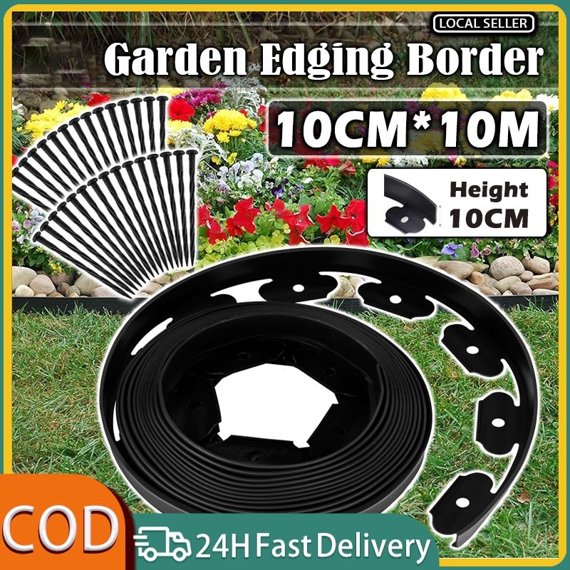 Garden Border 10M Recyclable Lawn Border Garden Edging Border Grass ...
