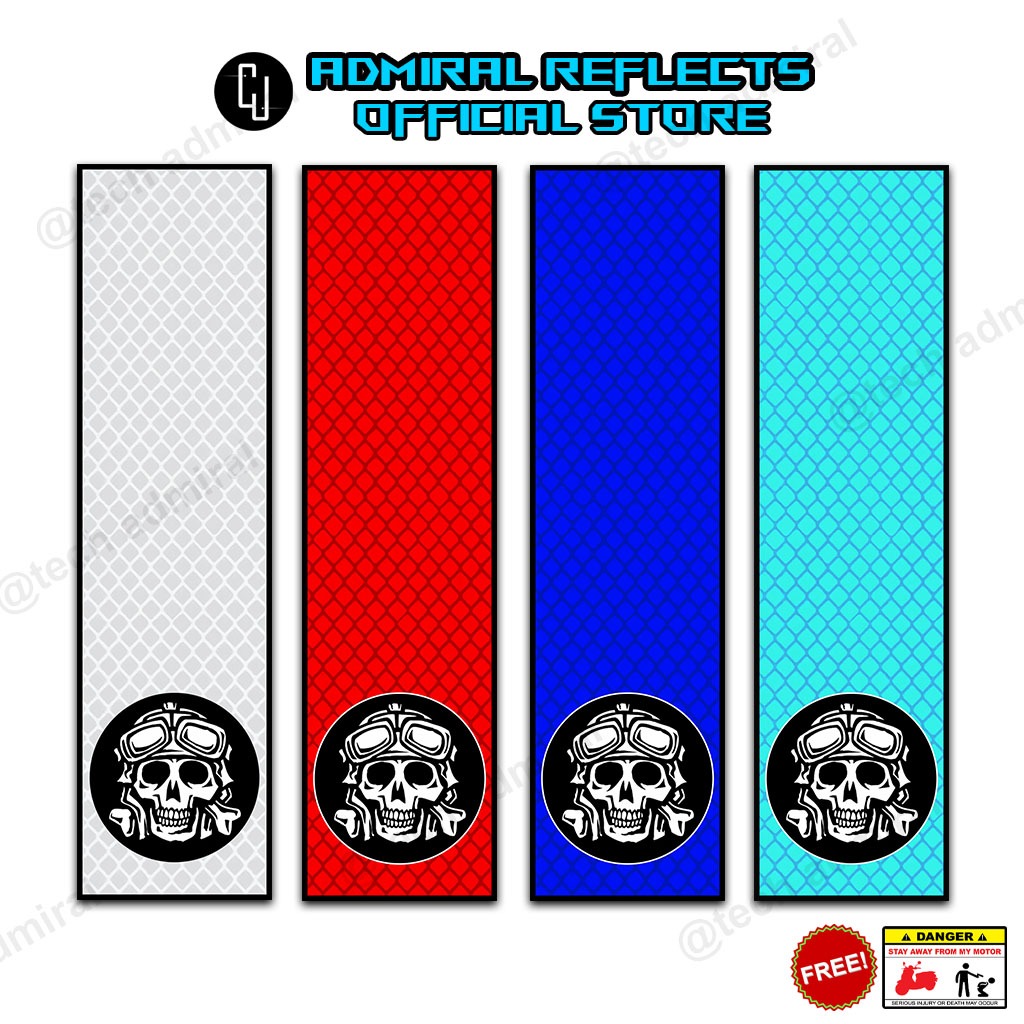 Alloy Top Box Sticker Waterproof Fighter (REFLECTORIZED) | Shopee ...