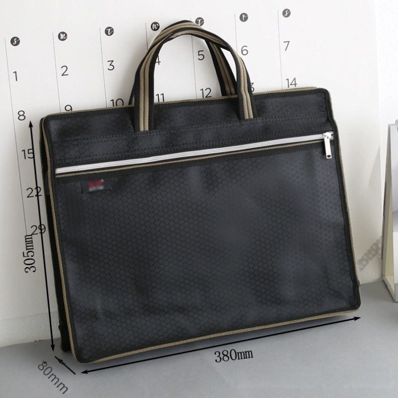 Office File Bag Waterproof Folder Tote Bag Oxford Cloth Briefcase ...