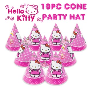Hello Kitty Party Hat 20cm Cone Shape 10pcs | Shopee Philippines