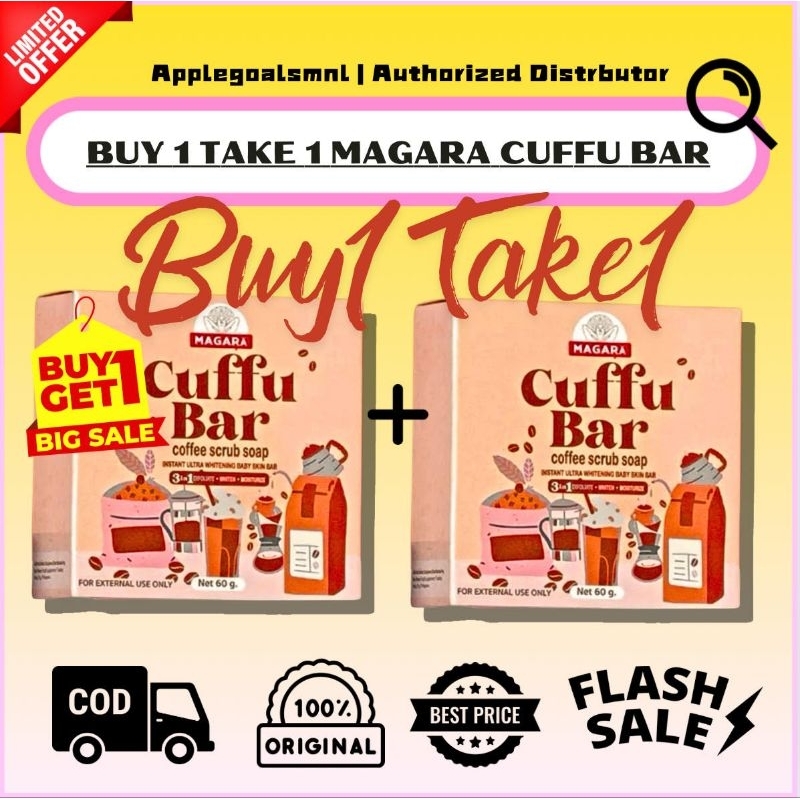 Magara Skin Cuffu Bar Buy 1 Take 1 Coffee Scrub Soap by Magara for ...