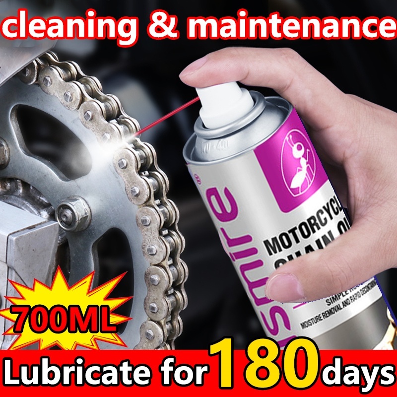 Motorcycle Chain Cleaning Spray Bike Chain Cleaner Anti-Rust Dust ...