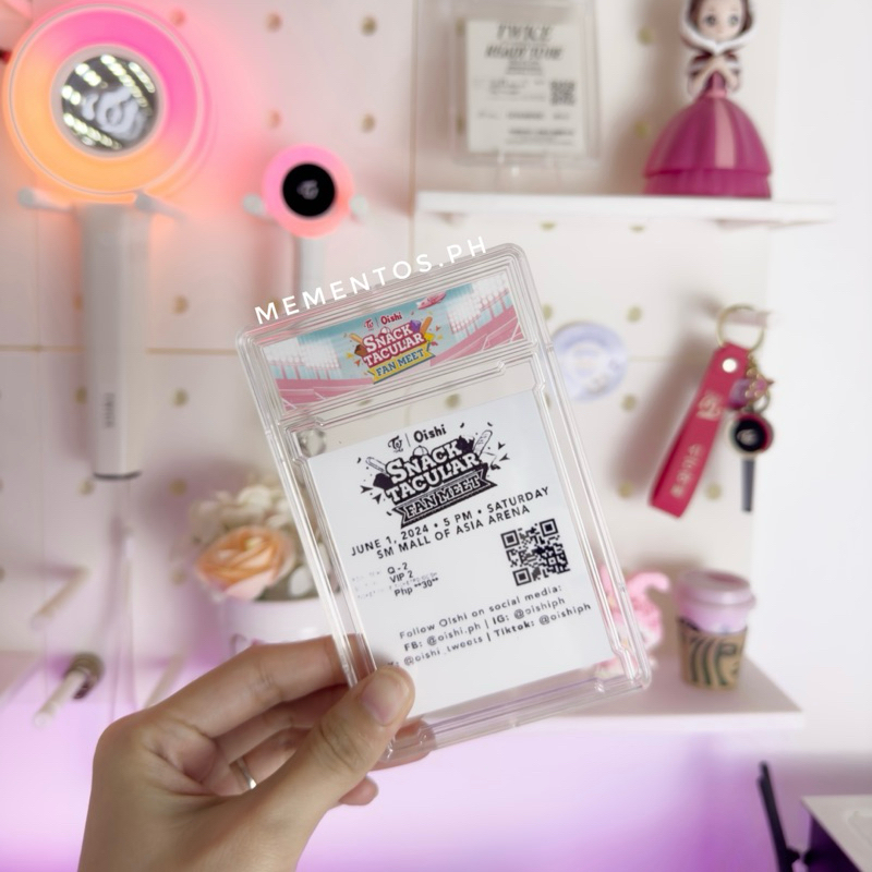 TWICE Concert Ticket Frame Ticket Case Twice Oishi Fanmeet Snacktacular ...