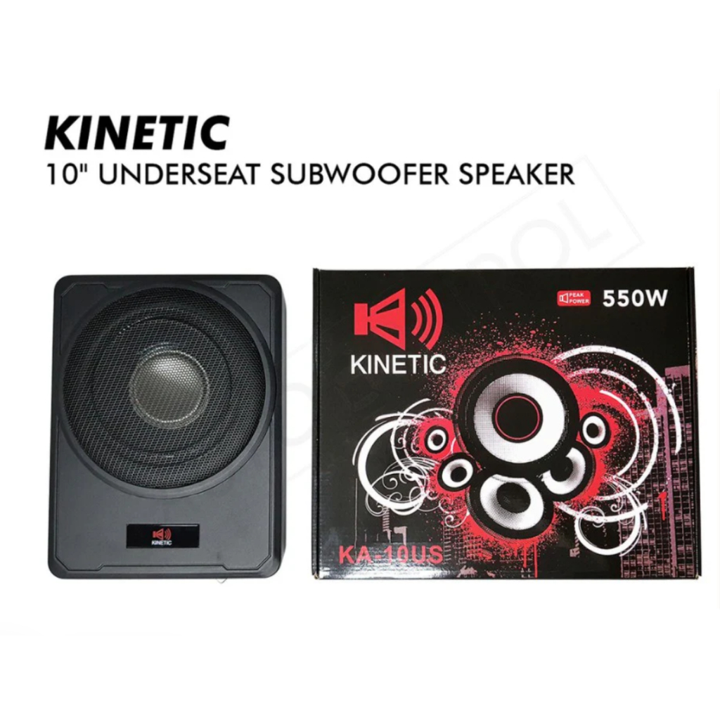 Kinetic 10inch Amplified Underseat Car Subwoofer 550W KA-10US | Shopee ...