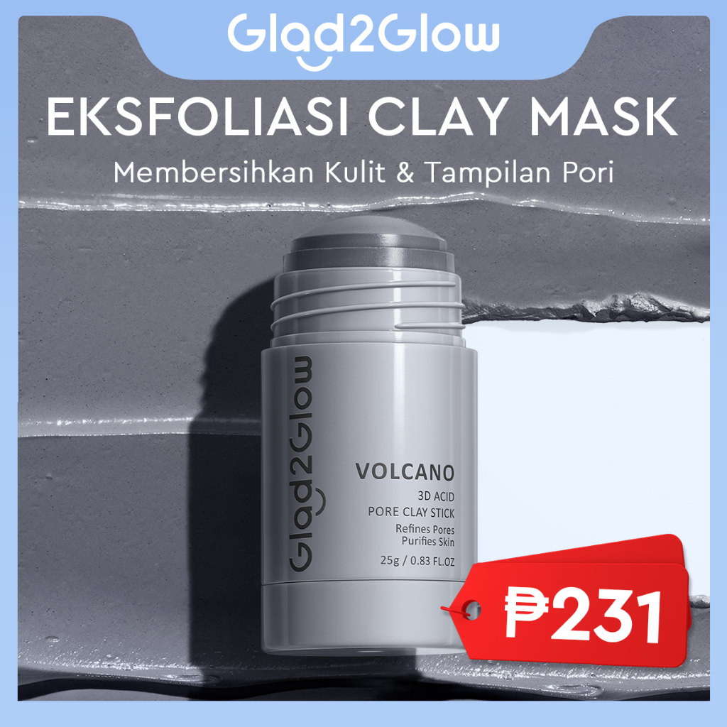 [G2G] Glad2Glow Volcano 3D Acid Pore Facial Mask Clay Stick 25g ...