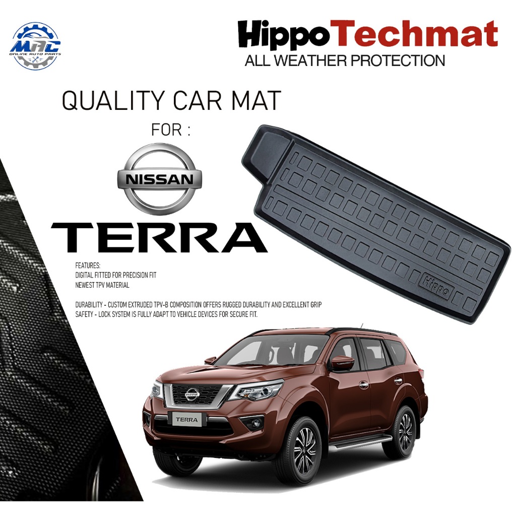 HIPPO TECHMAT for Nissan Terra 2018 - 2024 Cargo Deep Dish matting ...