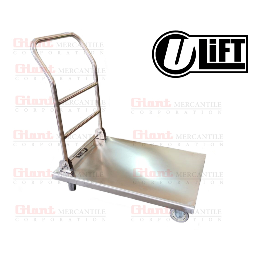 U-Lift® Hand Truck Trolley Folding Push Cart 300kg (Stainless steel ...