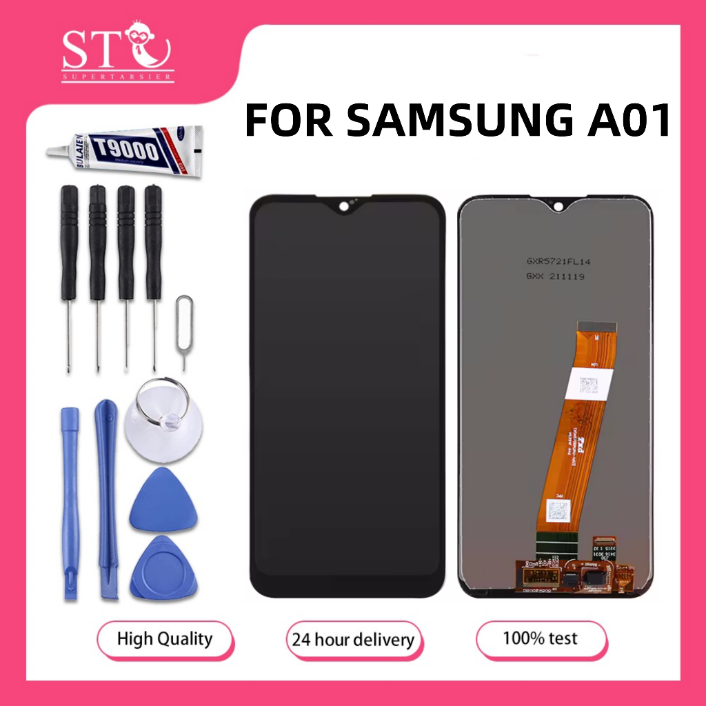 LCD For Samsung Galaxy A01 A015 A015F LCD Display Touch Screen Digitizer Assembly Replacement ...