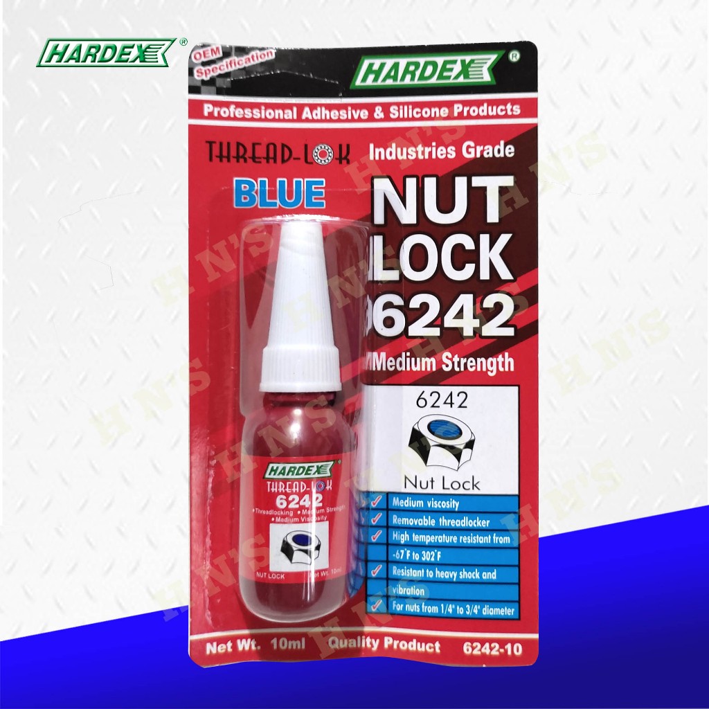 Hardex Threadlock Nut Lock Adhesive 10ml Thread locker ( Blue – Medium ...