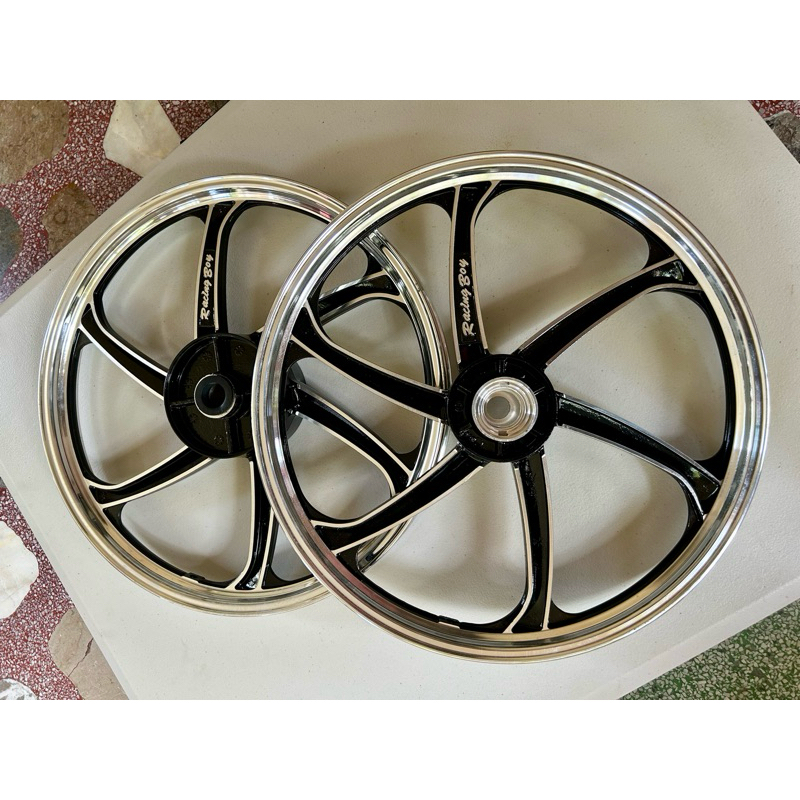 Racing Boy Mag Wheel Honda Wave125.Black cut. | Shopee Philippines