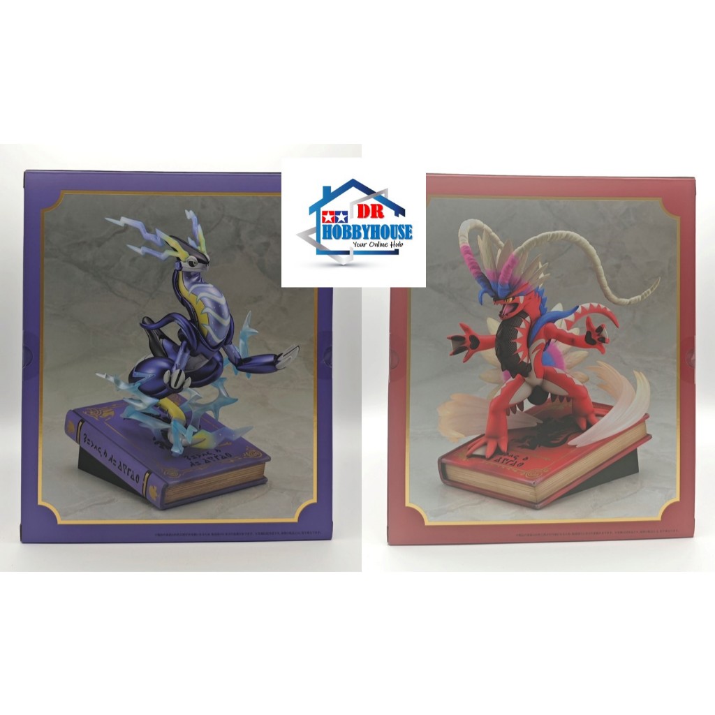 Pokemon Center Original Koraidon & Miraidon Figure SET Kotobukiya PVC ...