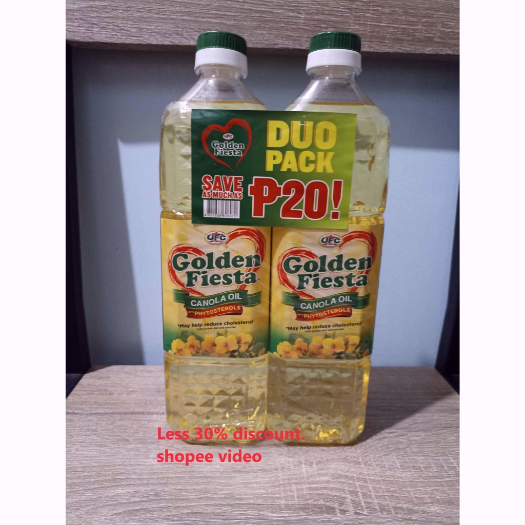 UFC Golden Fiesta Canola Oil Fry Healthy Pack 2Liters | Shopee Philippines