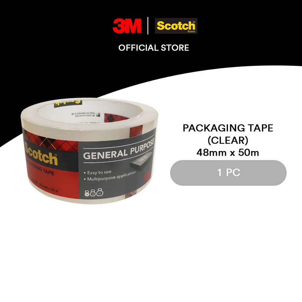 3M™ Scotch® General Purpose Packaging Tape - Super Clear | Shopee ...