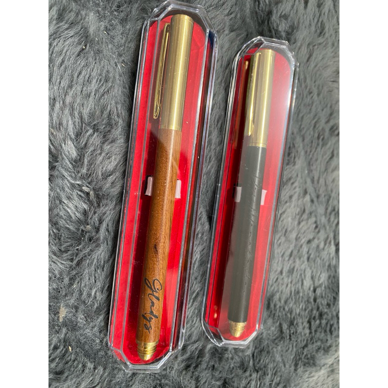 Personalize Wooden brass Sign pen with customize name engrave | Shopee ...