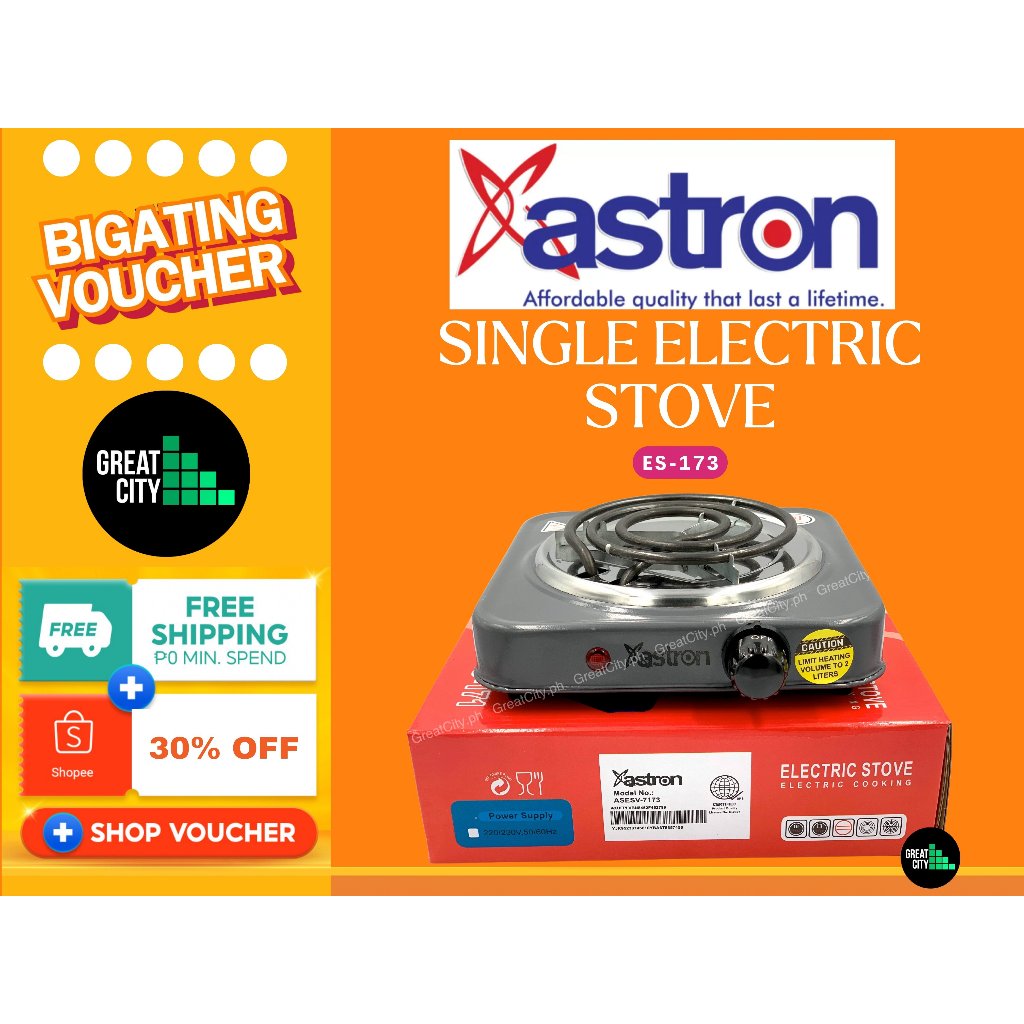 Astron/Techwoo Single Burner Electric Stove ES-171 / ES-173 | Shopee ...