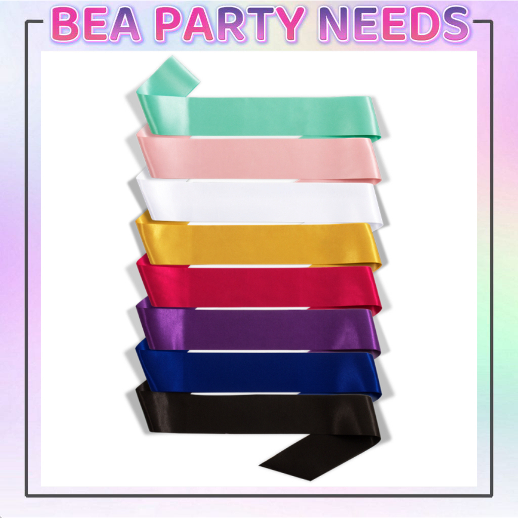 Plain Sash Diy Sashes For Pageants, Birthday, Party, Graduation ...