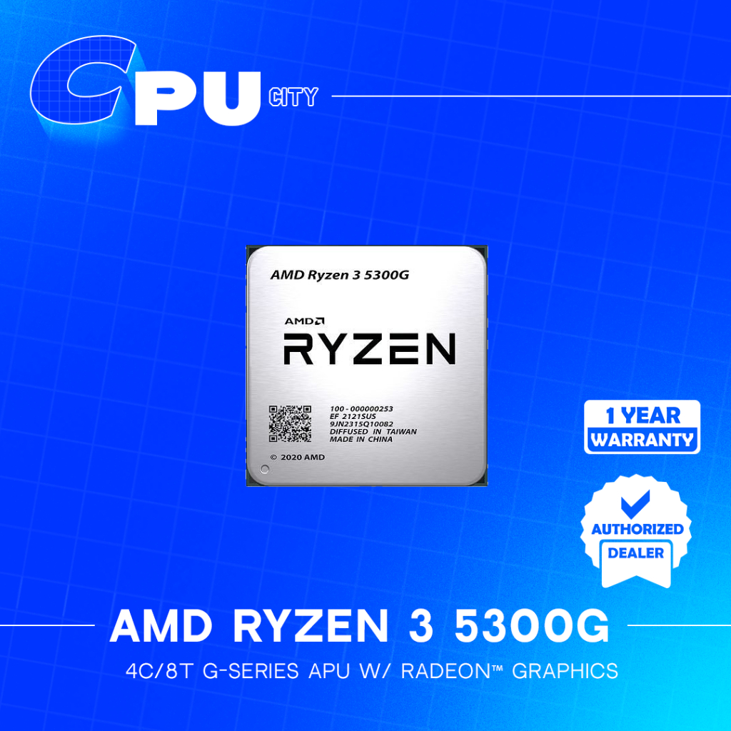AMD Ryzen 3 5300G 4 Core / 8 Thread AM4 APU w/ Intergrated Graphics ...