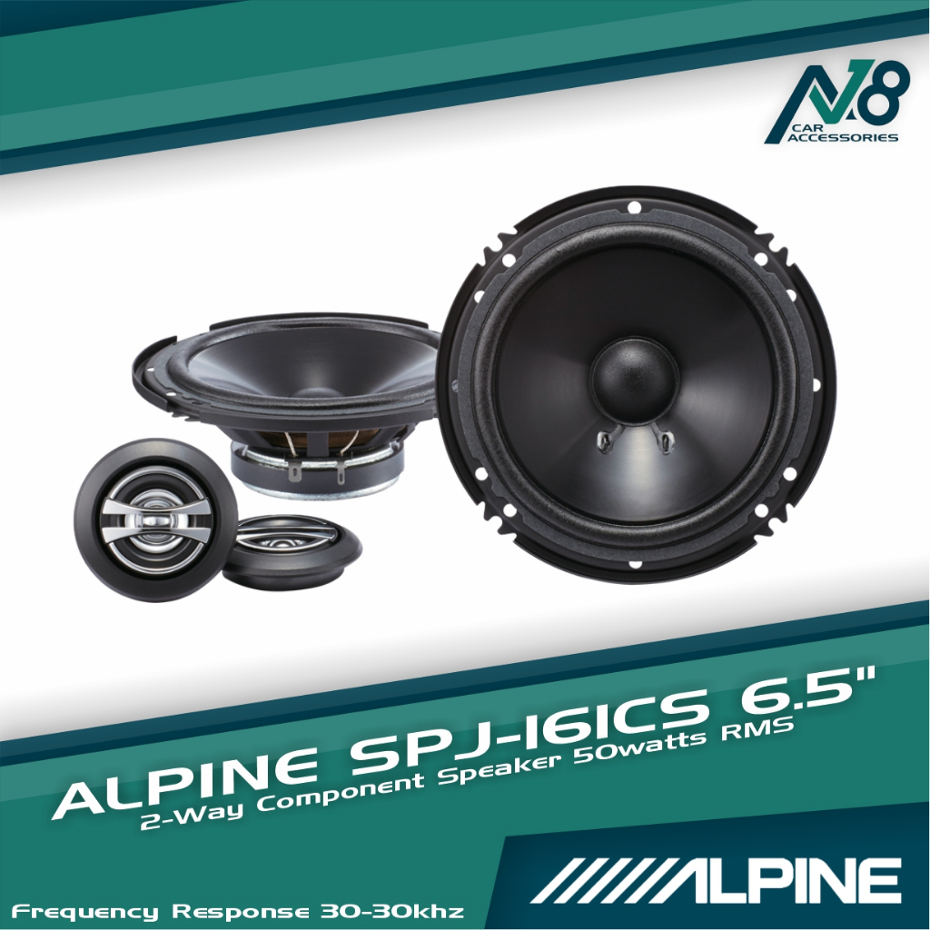 Alpine SPJ-161CS 2-Way Component Speaker System Genuine | Shopee ...