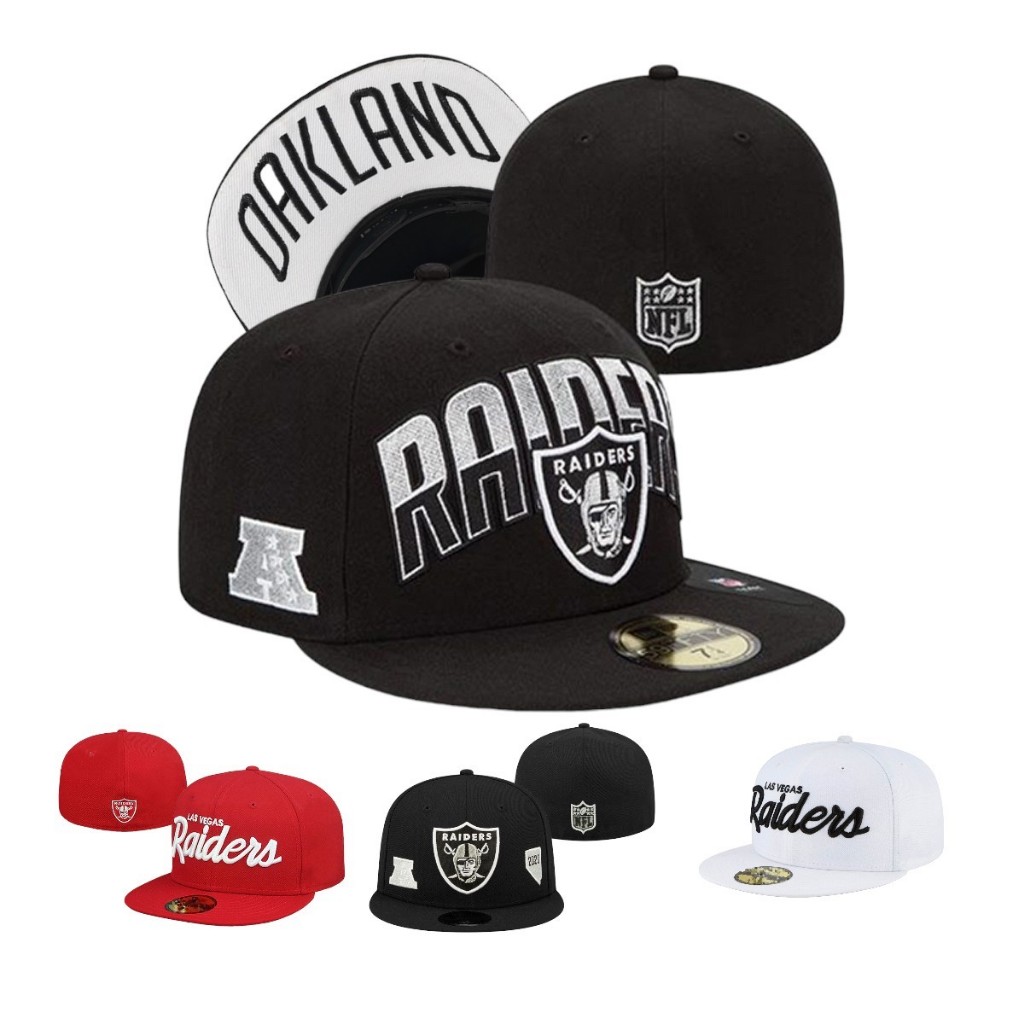 Las Vegas Raiders Closed Caps Fitted Cap Fashion NFL Closed Cap Bear ...