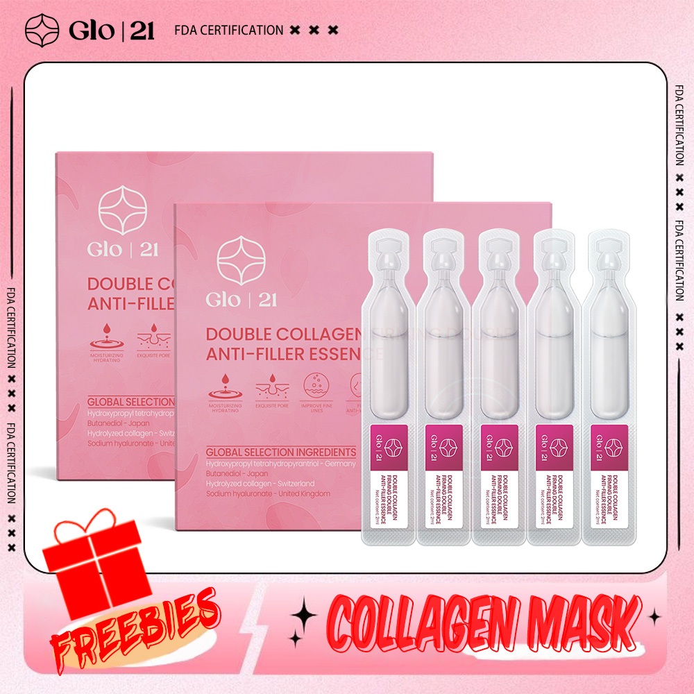 （Surprise gift) GLO21 DOUBLE COLLAGEN FIRMING DOUBLEANTI-FILLER ESSENCE ...