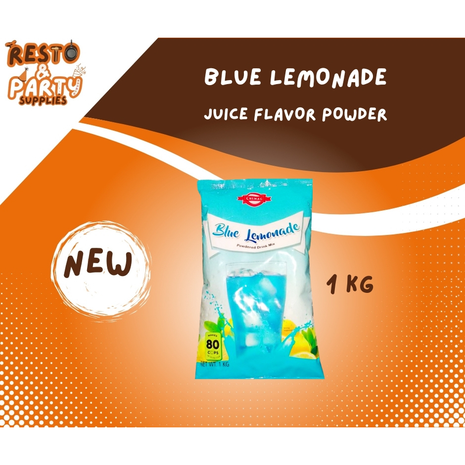 BLUE LEMONADE Juice Flavored Powder- Blue Lemonade 1kg | Shopee Philippines