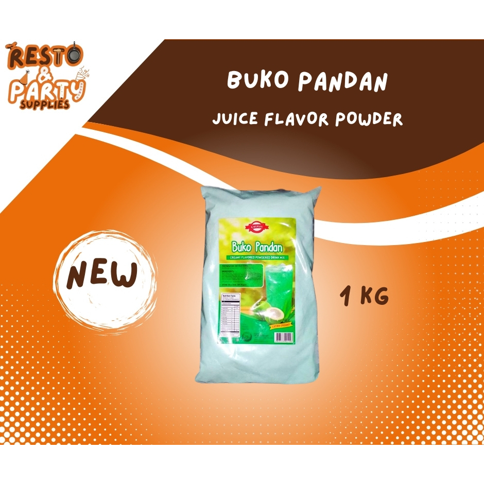 CHEMAG Juice Flavored Powder- Buko Pandan 1kg | Shopee Philippines