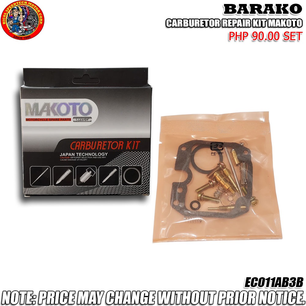 BARAKO 175 CARBURETOR RPAIR KIT MAKOTO (EC011AB3B) | Shopee Philippines