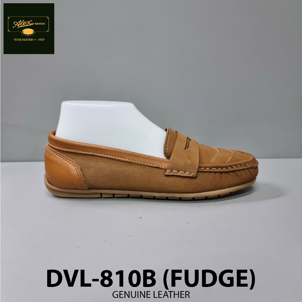 ALEX SHOES WOMEN'S TOPSIDER GENUINE LEATHER CASUAL DRIVING SHOES (DVL ...