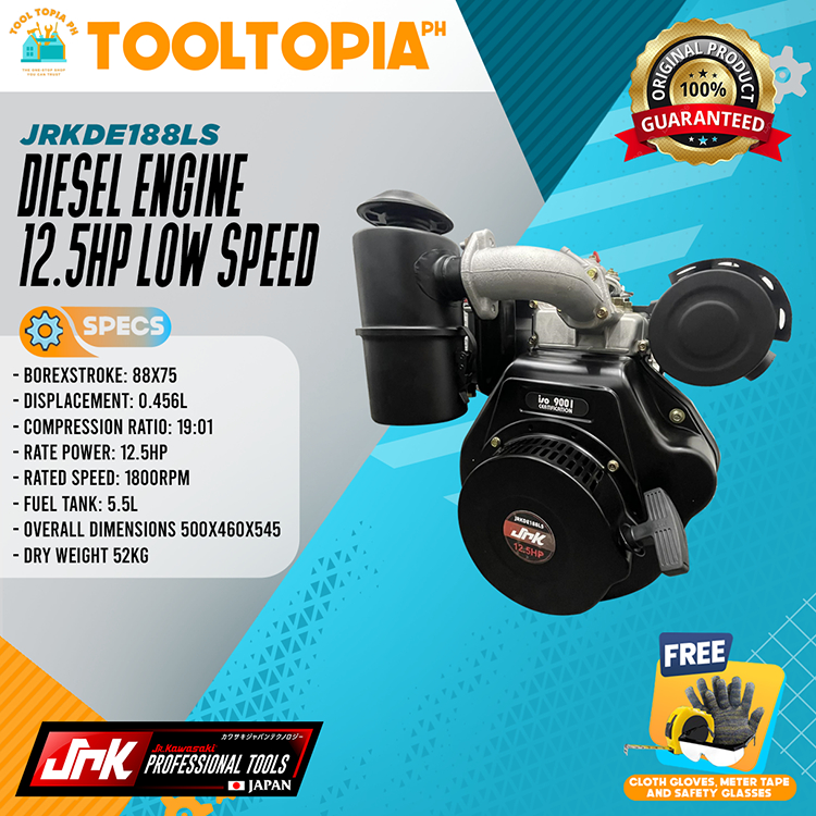 JR KAWASAKI DIESEL ENGINE LOW SPEED 12.5HP HD & HIGH QUALITY Tooltopia ...