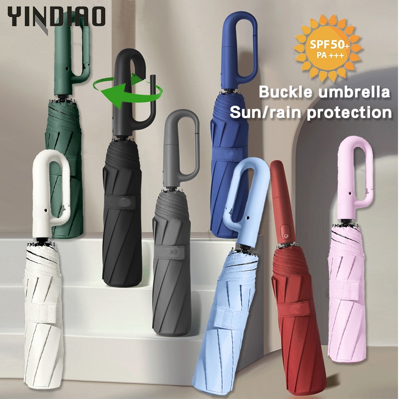 Yindiao 20Ribs Automatic Umbrella Windproof Anti-UV Sunscreen Large ...