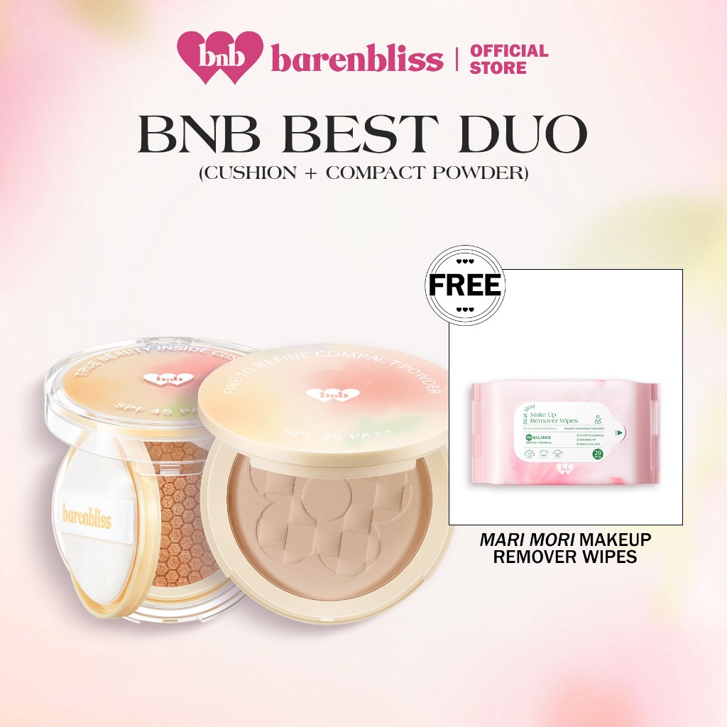 【FREE WIPES】barenbliss BNB Face Duo Bundle ] NEW Cushion(15g) [ SPF 45 ...