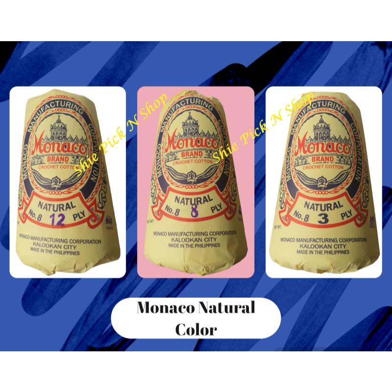 MONACO Crochet Cotton Natural/Undyed Thread | Shopee Philippines