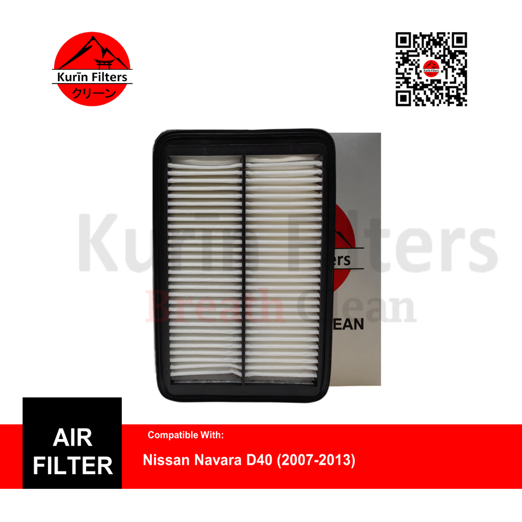 KURIN Air Filter for Nissan Navara D40 (2007 - 2013) | Shopee Philippines