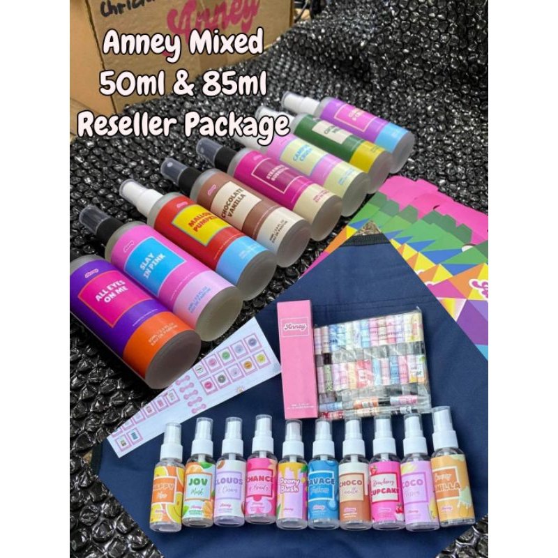Anney Perfume Mix 50ml & 85ml Reseller Package (6pcs 50ml/4pcs 85ml ...